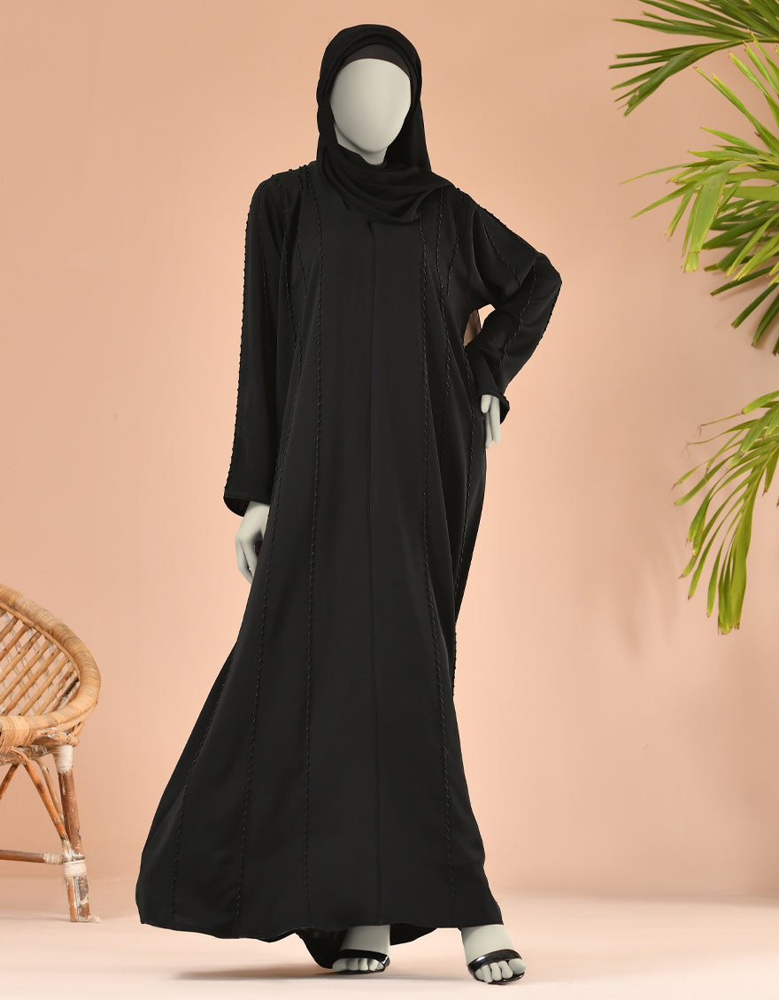 BLACK ABAYA | JJAB-CD-22-040 FB/NIDA – J. Junaid Jamshed CA