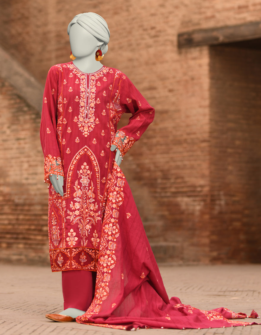 PINK DOBBY 3PC UNSTITCHED | JLAWN-S-25-3181 GRANDIOSE-01 – J. Junaid ...