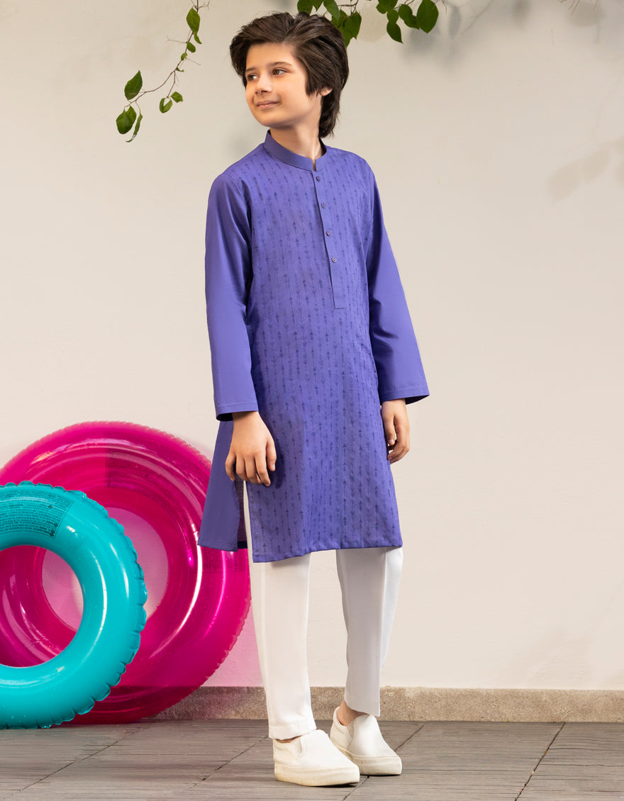 BLUE COTTON KURTA | JCK-A-50021/S25/JJ9552-CL – J. Junaid Jamshed CA